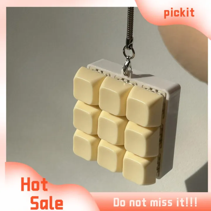 PICKIT คีย์บอร์ด DIY ฟิดเจ็ตคีย์เชน คีย์แคป ปุ่มกุญแจ ของเล่นบีบ ใหม่ 4 ...