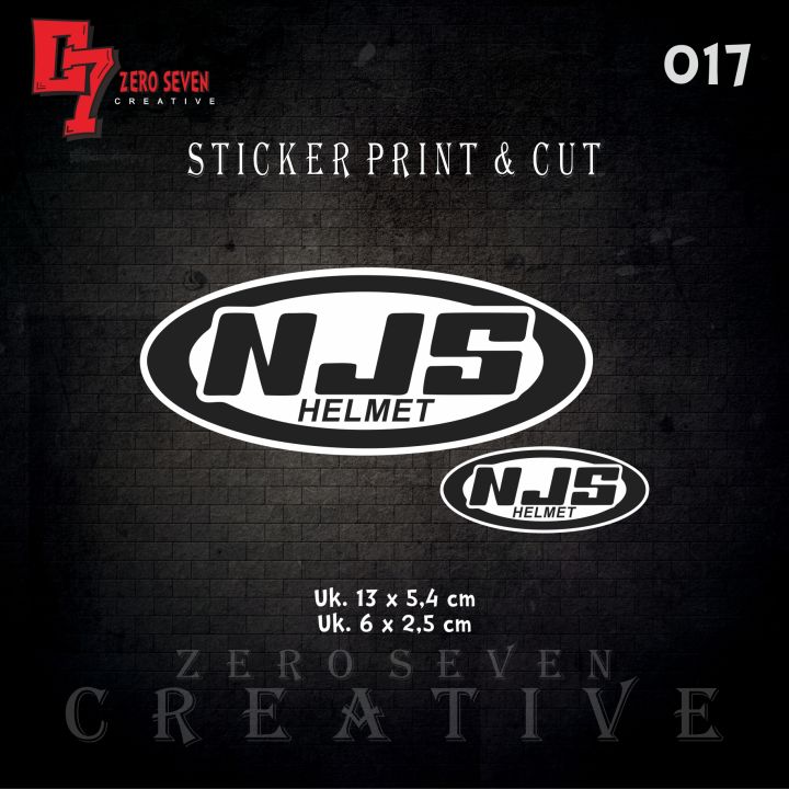 STIKER HELM NJS /STIKER HELM / STIKER RACING / STIKER MOTOR / STIKER ...