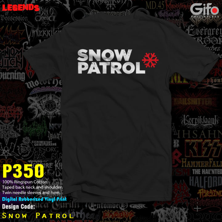LEGENDS Snow Patrol Gifo Shirt | Lazada PH