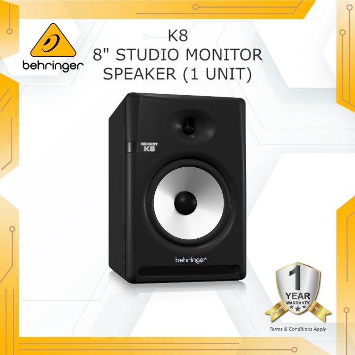[100% AUTHENTIC] BEHRINGER K8 Audiophile Bi-Amped 8" Studio Monitor with Advanced Waveguide ...