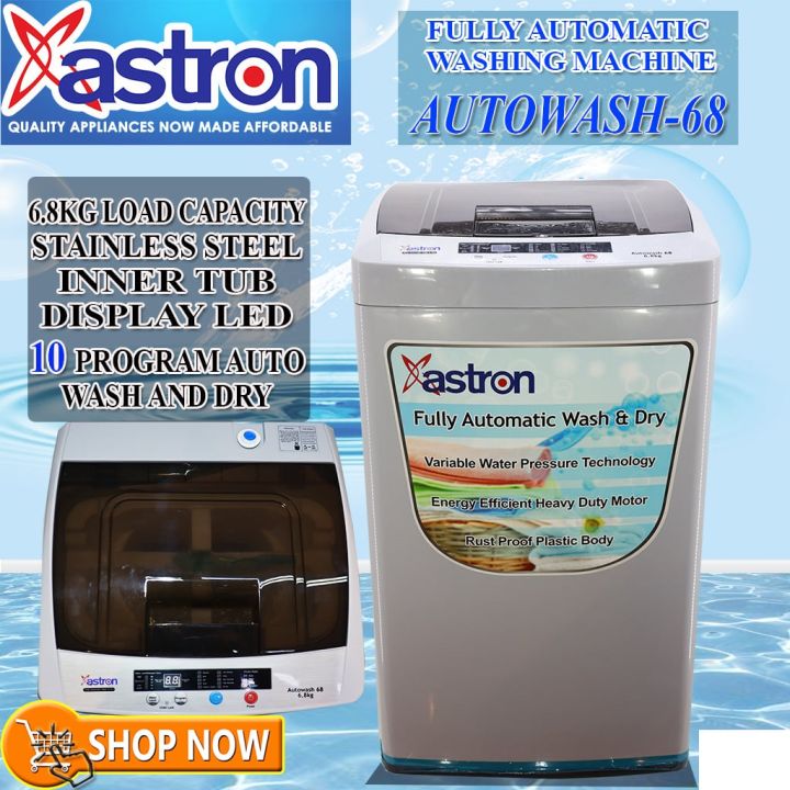 Astron AUTOWASH-68 Fully Automatic Washing Machine 6.8 kg Capacity ...