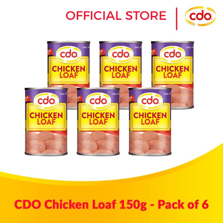 CDO Chicken Loaf Classic 150g - Pack of 6 | Lazada PH