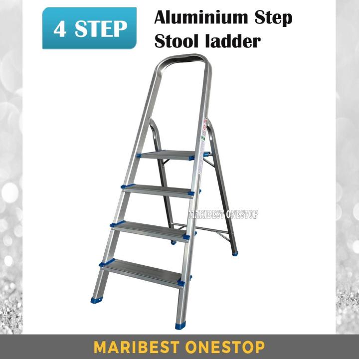 4 Step Foldable Aluminium Step Stool Ladder SAL4 | Lazada