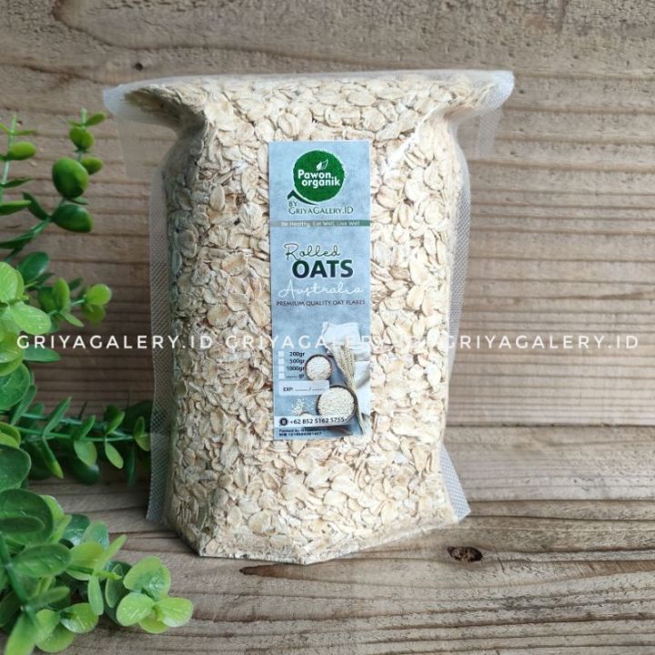 Australian Rolled oat gandum utuh gandum kasar 500g havermut overnight ...