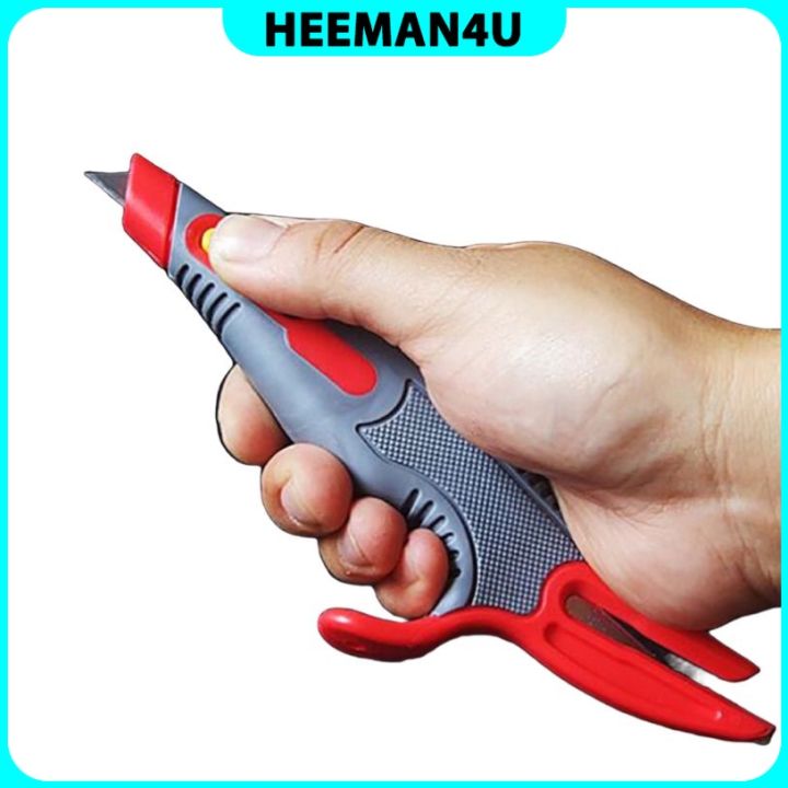 Heeman4u 3 in 1 Professional Box Cutter Safety Retractable Utility ...
