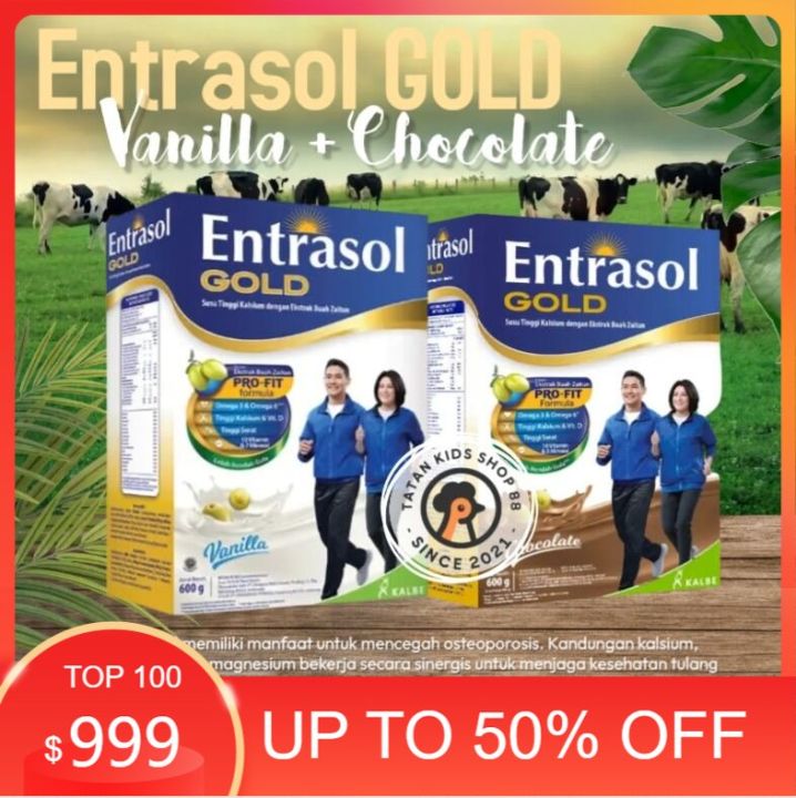 Susu Entrasol Gold Vanila Dan Coklat 600 gram Untuk Menjaga Kesehatan ...