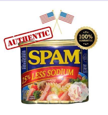 SPAM 25% Less Sodium Luncheon Meat 340g BEST BY: December 2024 | Lazada PH