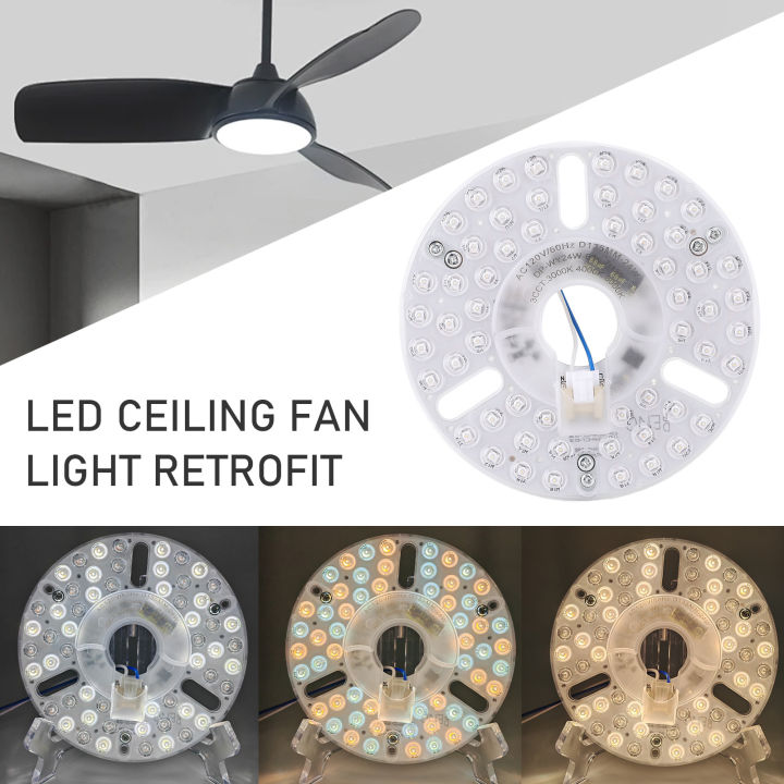 Ceiling Fan LED Light Replacement LED Ceiling Fan Light Panel 3CCT ...