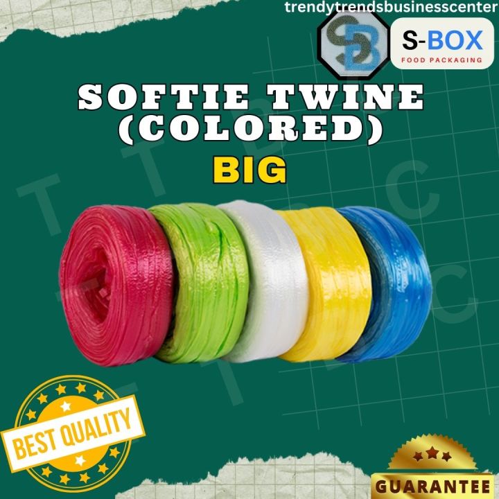 SOFTIE TWINE BIG COLORED 1000M PLASTIC STRAW PANALI ROPE PACKING TWINE ...