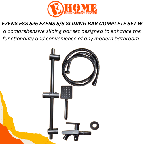EZENS Stainless Steel 525 Telephone Shower with Dual Faucet in Gray ...