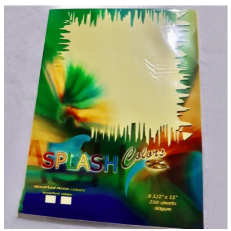 250 Sheets Splash Colors Color Paper Colored Paper Single Color 8 1/2 x ...