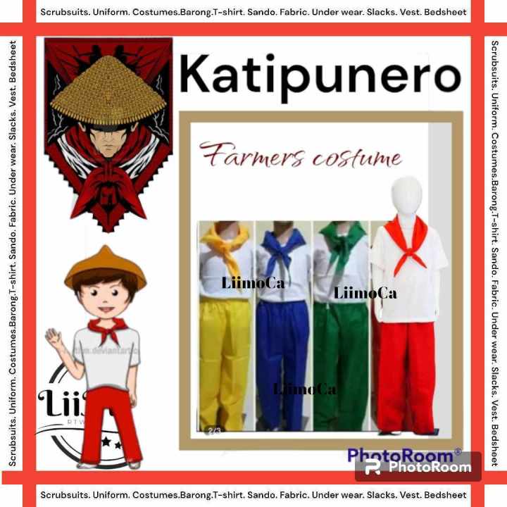 L.CO'S KASUOTANG FILIPINO/ KATIPUNERO COSTUME/FARMERS COSTUME/ MUSLIM ...