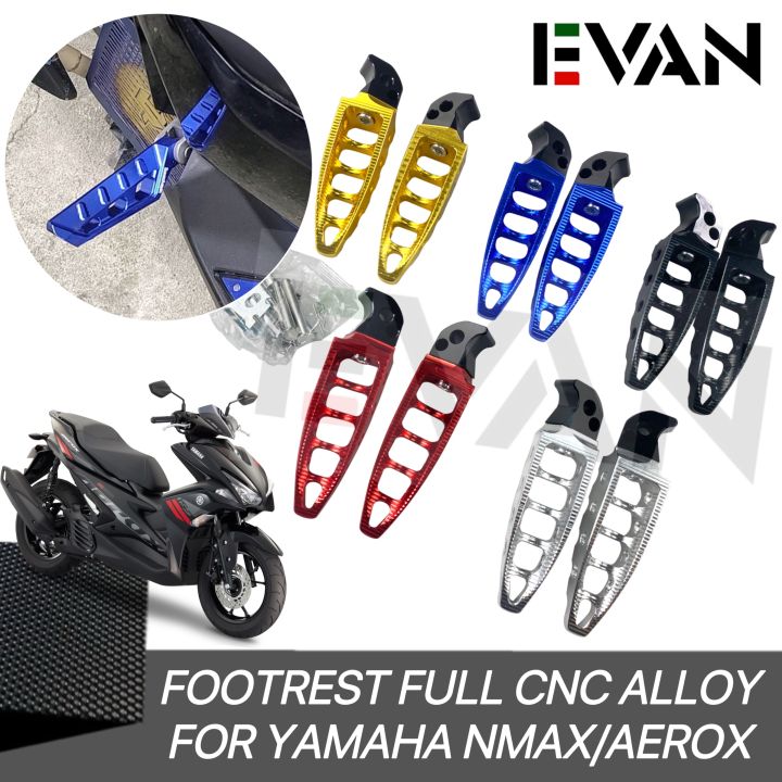 EVAN.shop Footrest Full CNC Alloy Rear Footrest For (Yamaha)Nmax/Aerox ...