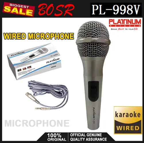 Heavy Duty Quality PLATINUM DYNAMIC MICROPHONE FOR 10 METER WIRE PL ...