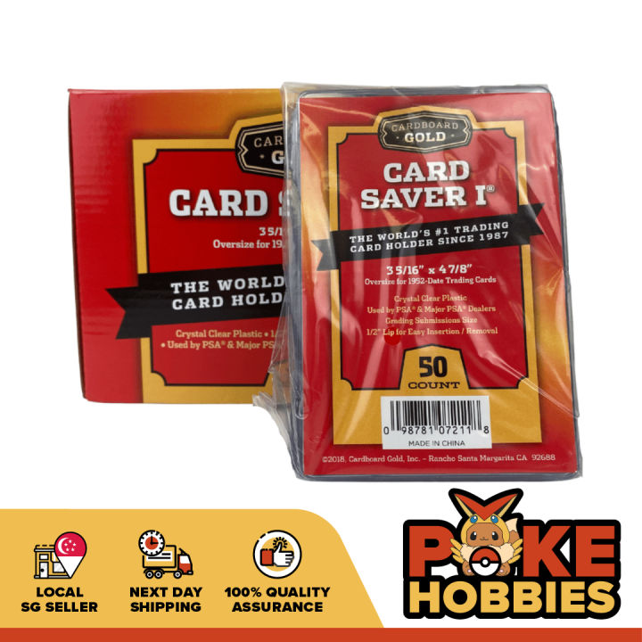 [SG Seller] Cardboard Gold Card Saver 1 Semi Rigid for PSA BGS SGC CGC ...