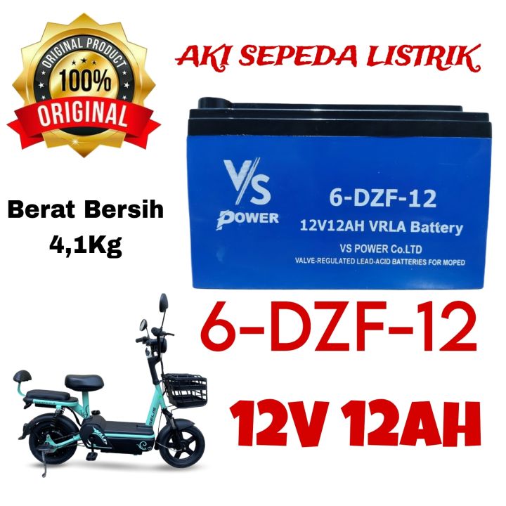 Aki VS POWER 12v 12ah - 14ah Baterai Sepeda Listrik Motor Listrik Deep ...