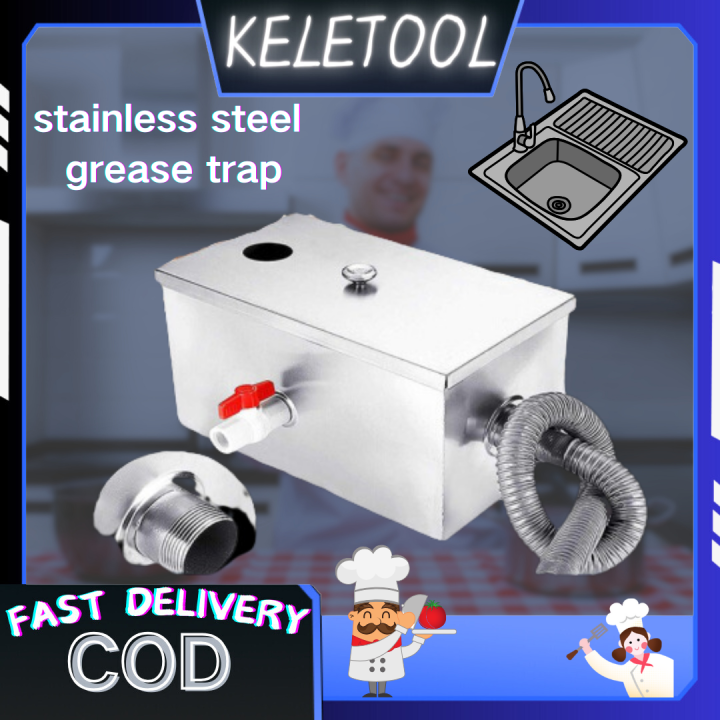 stainless steel grease trap kitchen oil trap for kitchen Trap waste ...
