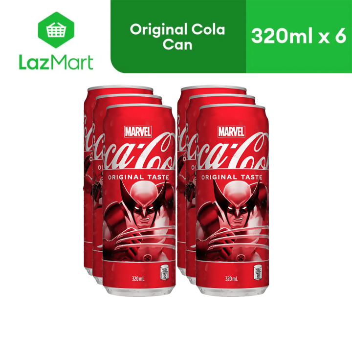 COCA-COLA Original 320ml x 6 cans | Lazada PH