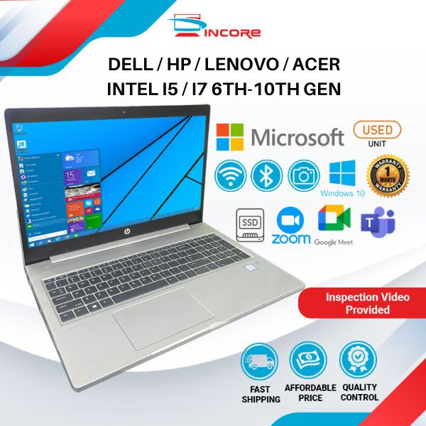 Dell Lenovo HP Acer Laptop ( Intel I7 I5 I3 - 10th 8th 7th 6th Gen ) - High Spec Premium Budget ...