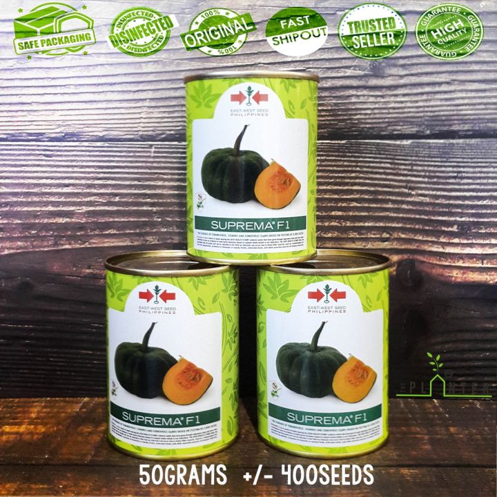 SUPREMA F1 ( 50g ) (+/-400 seeds) - EAST - WEST SEED (Original) / KALABASA / SQUASH SEED | Lazada PH