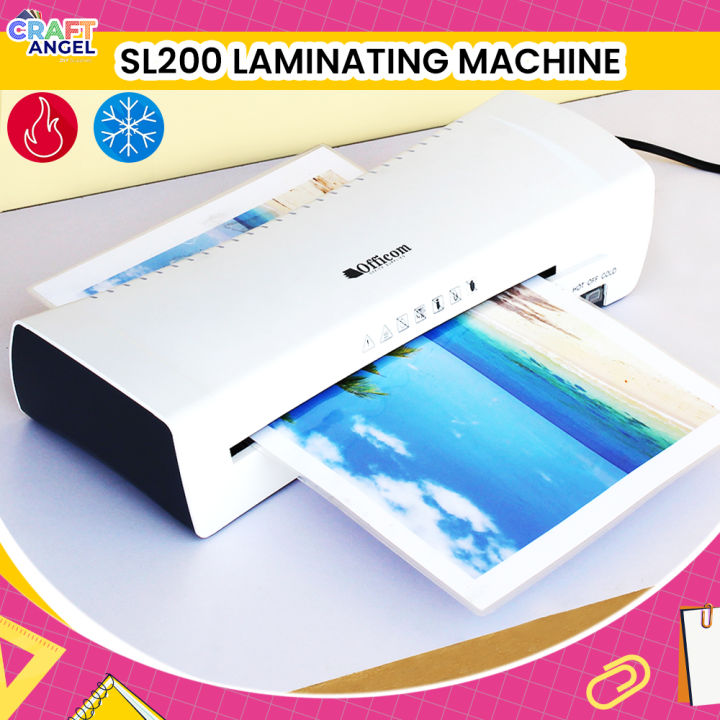 Officom Sl200 Laminating Machine Package Set A4 Premium Hot Cold