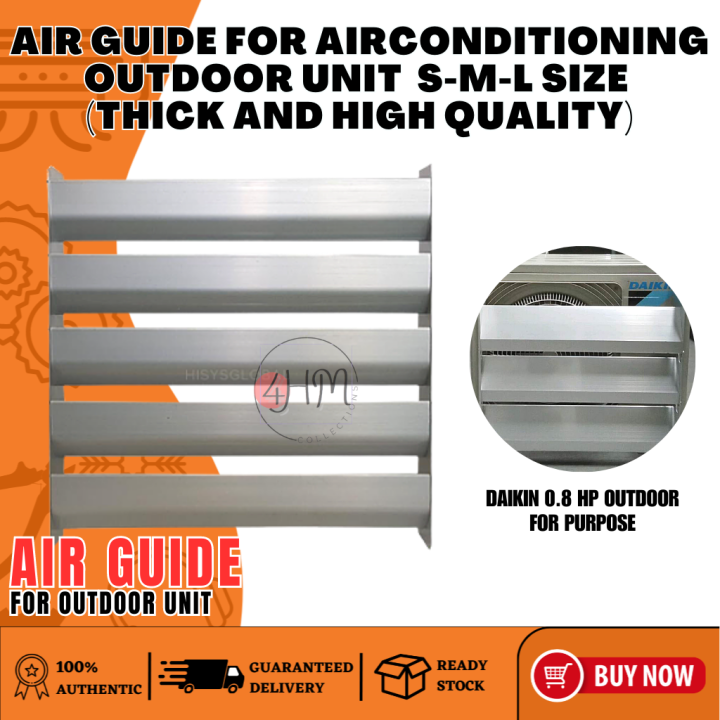 4HMC AIR GUIDE DEFLECTOR for Airconditioning Outdoor Unit S-M-L Size ...