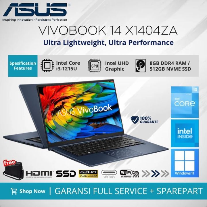 Asus Vivobook 14 X1404ZA i3-1215U 8GB SSD 512GB 14.0" FHD Intel UHD Windows 11 + Office 365 ...
