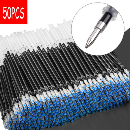 50Pcs BALLPEN REFILL01 - 0.5/0.38mm Gel Pen Refill Black Ink Refil ...