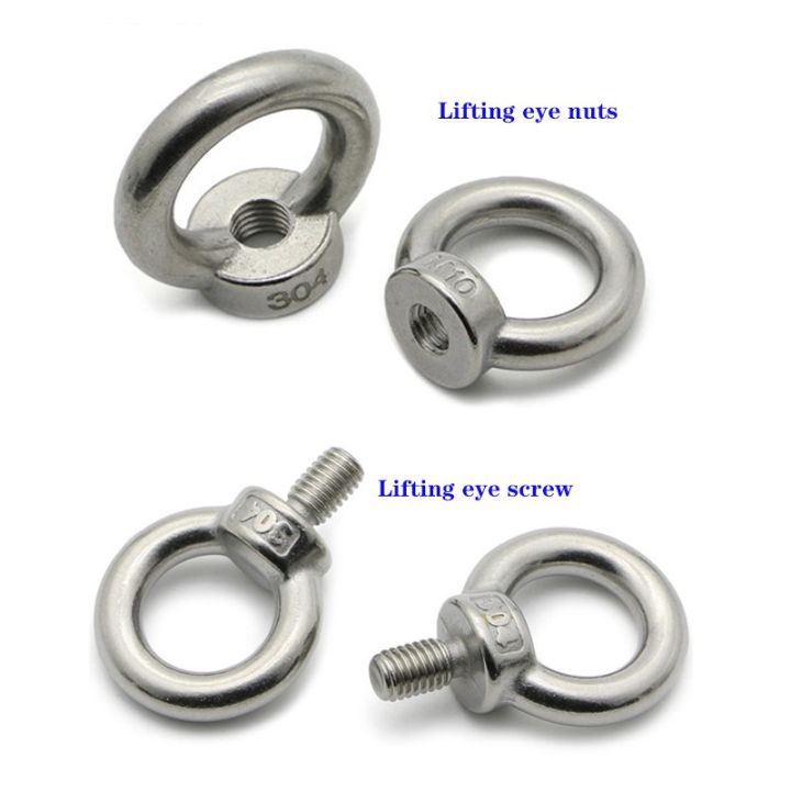 【Ready Stock+COD】Lifting eye nuts/screw Ring eyebolt Ring hooking nut ...