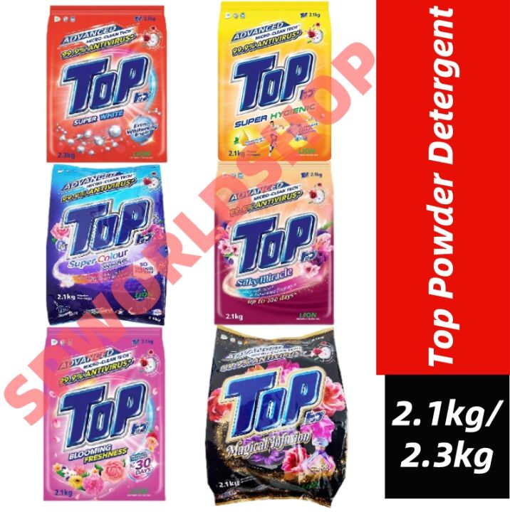 READY STOCK!!! Top Detergent Powder 2.1kg / 2.3kg | Lazada