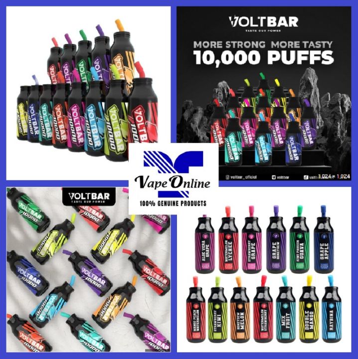 Original VoltBar 10000 puff Disposable Type C Rechargeable Battery ...