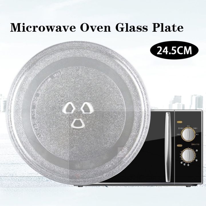 24.5cm Univeral Microwave Oven Glass Turntable Plate Y Type Oven Glass ...