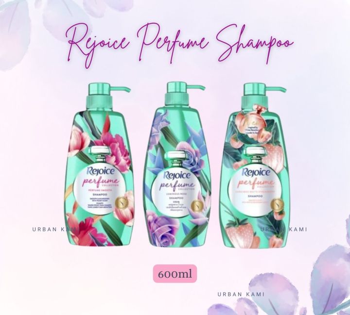 Rejoice Perfume Collection Perfume Smooth Shampoo 600ml & Rejoice perfume Shampoo with Rejoice ...