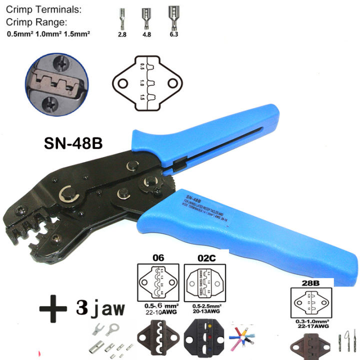 Crimp Pliers Multiple Crimping Dies Set Wire Dupont Terminals Tools For ...