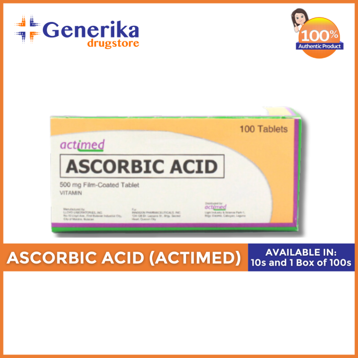 Actimed Ascorbic Acid FC Tablet 500mg | Lazada PH