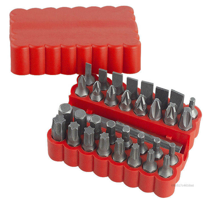 33pc/set Security Bit Tamper Proof Electric Screwdriver Bit Set 60mm ...