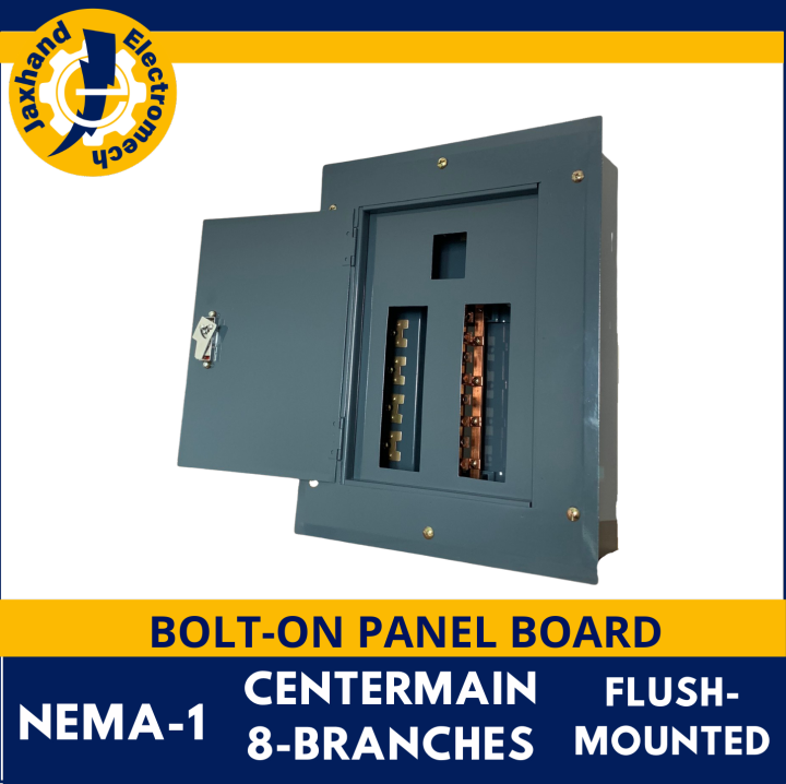 Panel Board 8 Branches Bolt-On Type Center-Main Flush-Mounted Gauge #16 ...