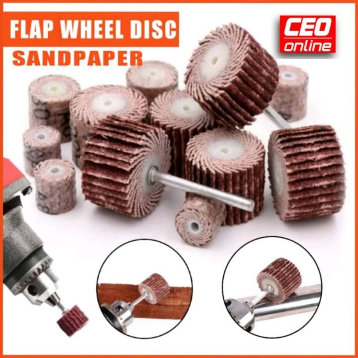 CEO 🇲🇾 Flap Wheel Disc Sanding Drill Abrasive Sandpaper Polishing ...