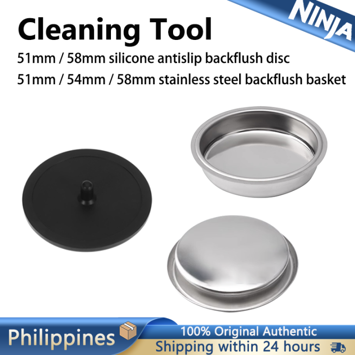 51/58mm Espresso Machine Silicone Backflush Disc Blind Filter Coffee ...
