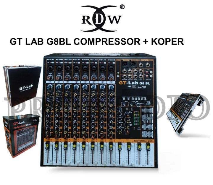 mixer audio gt lab by rdw 8 channel G8BL hardcase original | Lazada ...