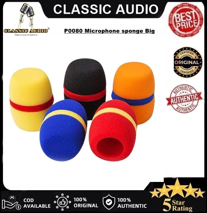 CLASSIC AUDIO P0080 MICROPHONE SPONGE BIG (ORIGINAL) | Lazada PH