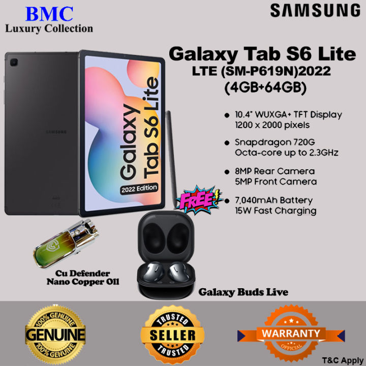 Samsung Galaxy Tab S6 Lite 2022 Lte Sm P619 4gb Ram 64gb Rom