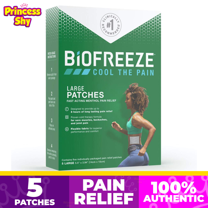 BIOFREEZE Cool the Pain Patch 14 x 10 cm 5 patches | Lazada PH