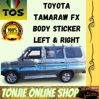 TOYOTA TAMARAW FX / BODY STICKER / LEFT AND RIGHT / DECALS / 005 ...