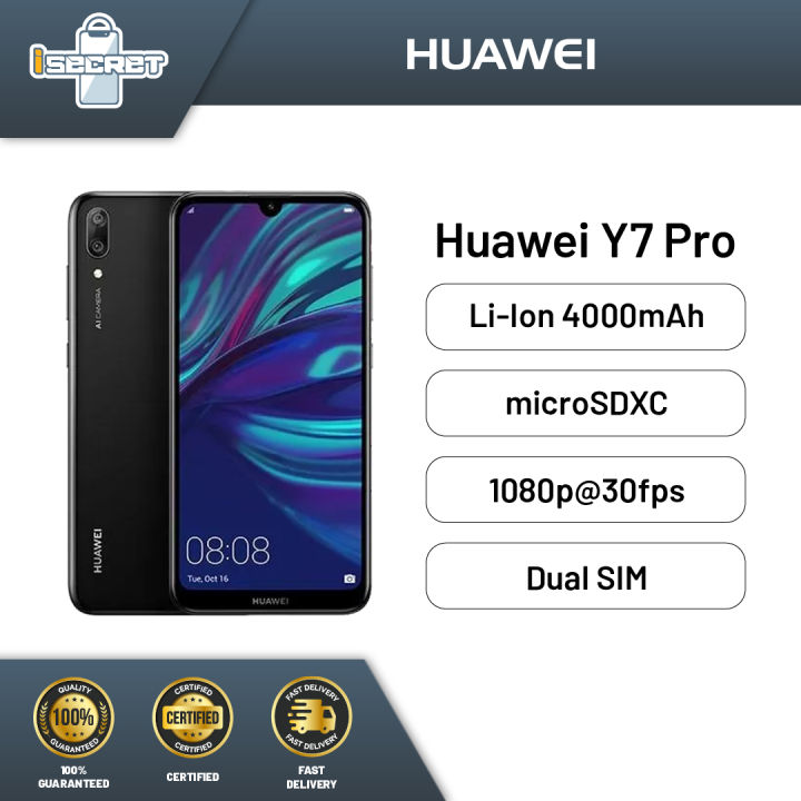 Huawei Y7 Pro (2019) - 4GB RAM & 128GB ROM 6.26" inches LTE SmartPhones ...