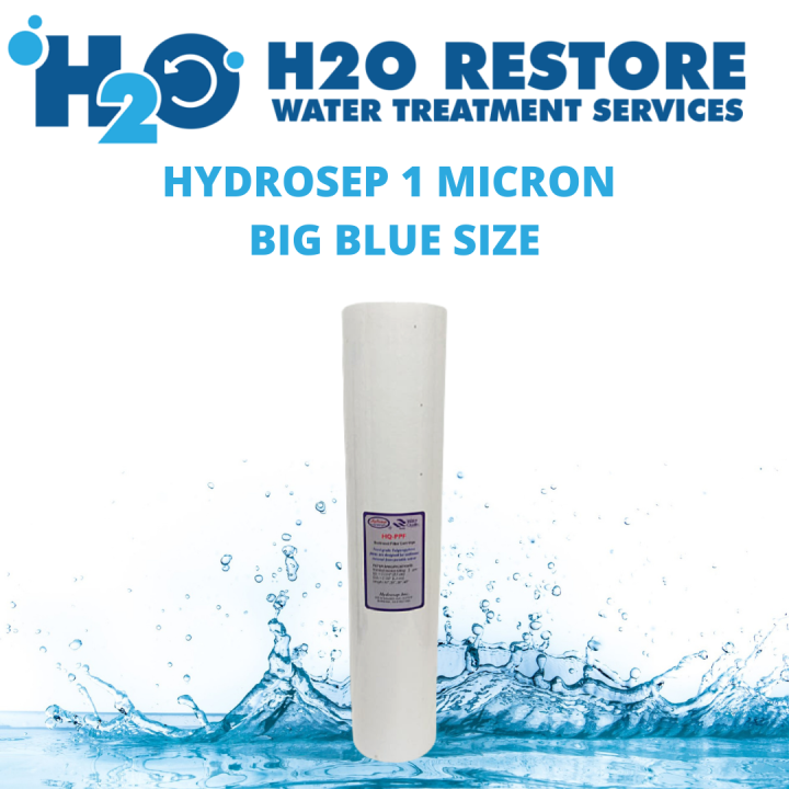 20" X 4.5" SEDIMENT FILTER 1 MICRON HYDROSEP FOR BIG BLUE WATER FILTER ...