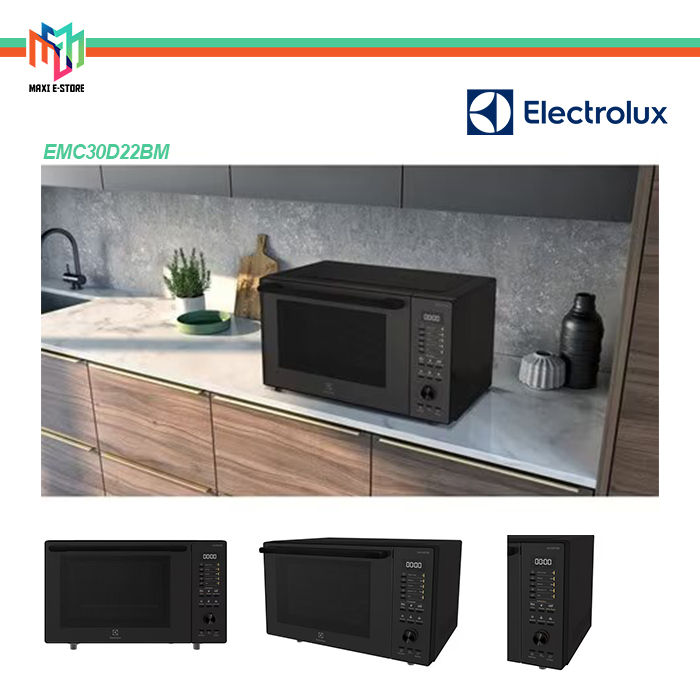[PRE-ORDER]Electrolux EMC30D22BM 30L UltimateTaste Freestanding Combination Microwave Oven Grill ...