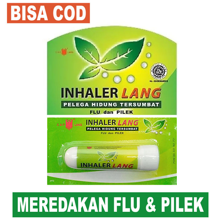 COD Inhaler Lang Cap Lang 1 Pcs - Inhaler Pelega Hidung Tersumbat Pilek ...