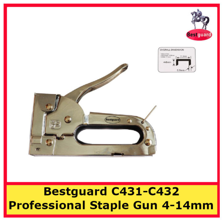 Hardware Onestep Bestguard C431-C432 Professional Staple Gun 4-14mm ...