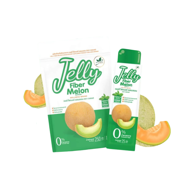 Jelly Fiber เจลลี่ไฟเบอร์ รสเมลอน | Lazada.co.th